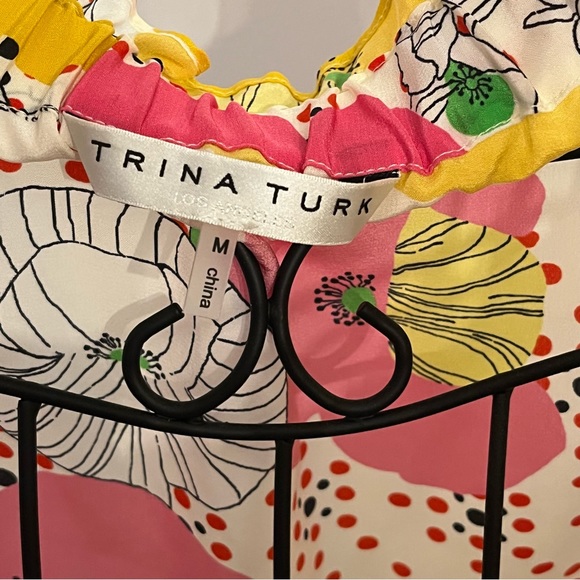 Trina Turk | Tops | Trina Turk Off Shoulders Floral Blouse | Poshmark